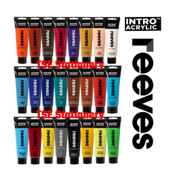 Reeves Intro Acrylic Paint Colour 100ml Acrylic Colours Color / Intro ...
