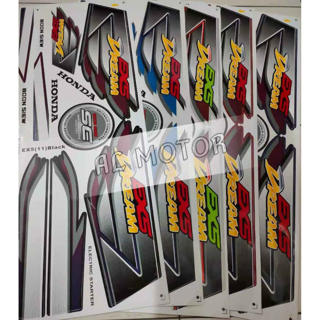 HONDA EX5 DREAM ( 11 ) BODY STICKER STRIPE | Shopee Malaysia