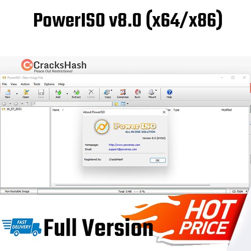 PowerISO v8.0 (x64/x86) Full Premium Version | Shopee Malaysia