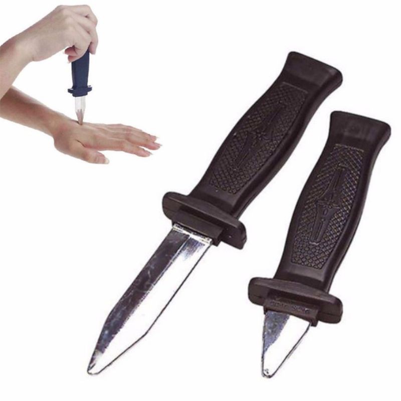 Fake Knife Prank Scary Joke Party Props Toy Retractable Knife Fake ...