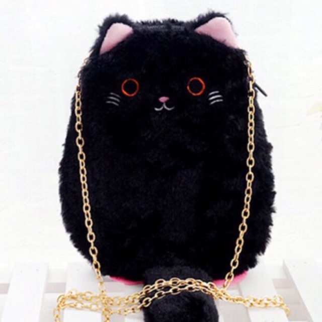 Ready Stock! Premium Fur Cat Bag Sling Bag Shoulder Bag Tote Bag ...