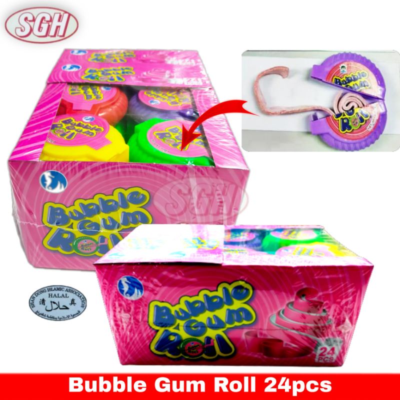 BUBBLE GUM ROLL CHEWING GUM | Shopee Malaysia