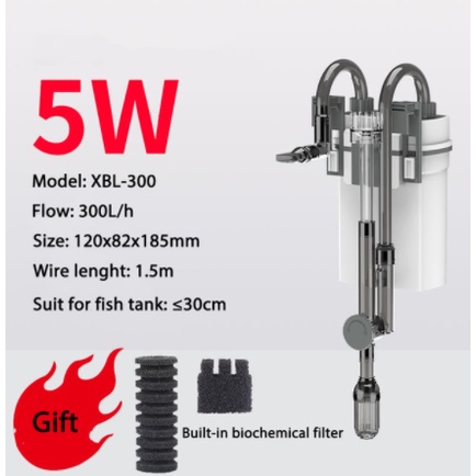 SunSun Aquarium Hanging Filter With Skimmer XBL-300 XBL-400 XBL-500 XBL ...