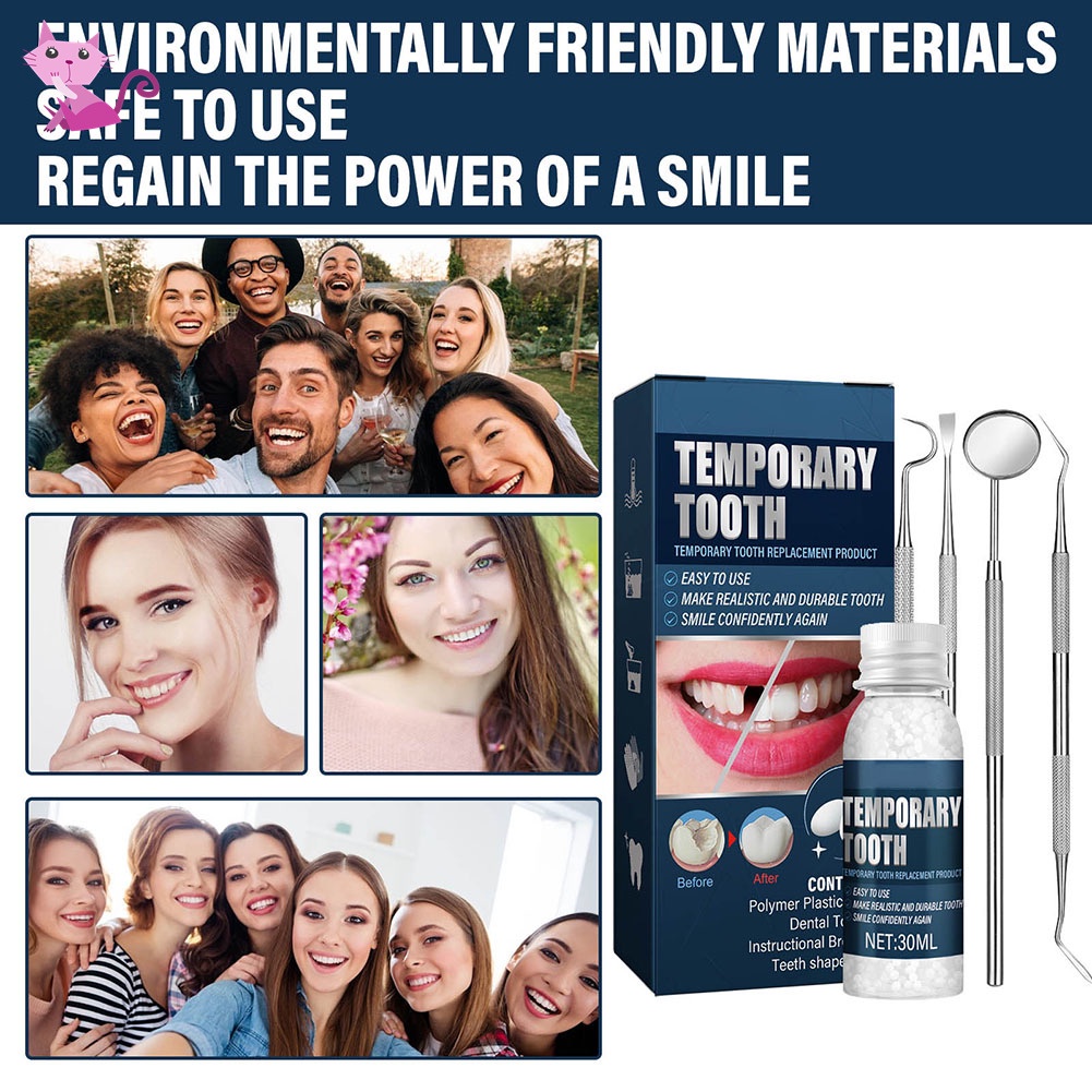Plastic Teeth Glue Set Makeup Dentures Modified Temporary Filling Teeth ... Plastic Teeth Glue Set Makeup Dentures Modified Temporary Filling Teeth ...