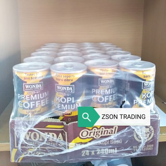 Wonda Premium Coffee Original 240ml | Shopee Malaysia
