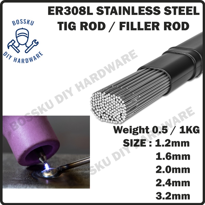 ER308L Stainless Steel Argon Welding TIG Rod / Filler Rod 500g or 1kg ...