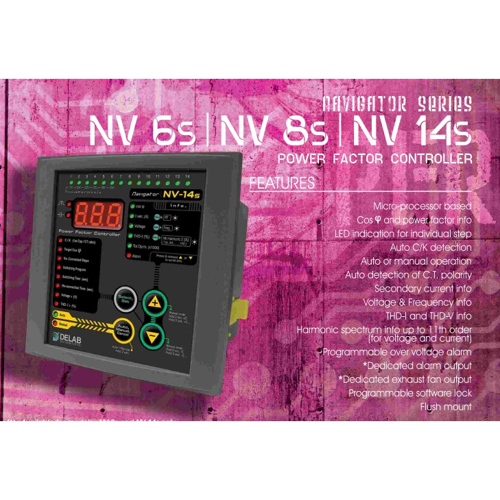 DELAB Digital Factor Regulator(NV-6,8,14s)100-275VAC(45-65 Hz) | Shopee ...