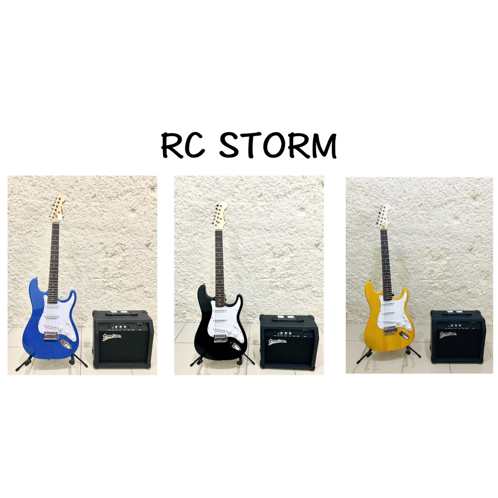 RC Storm Electric Guitar with free bag Including 15Watt Amplifier ...