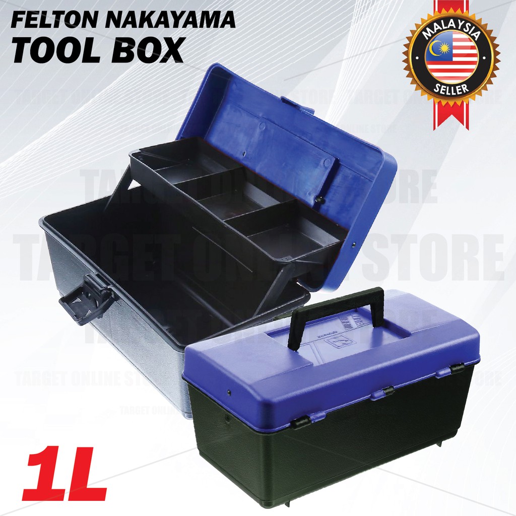 Felton Nakayama Tool Box 1L Multipurpose Organiser Plastic Storage ...
