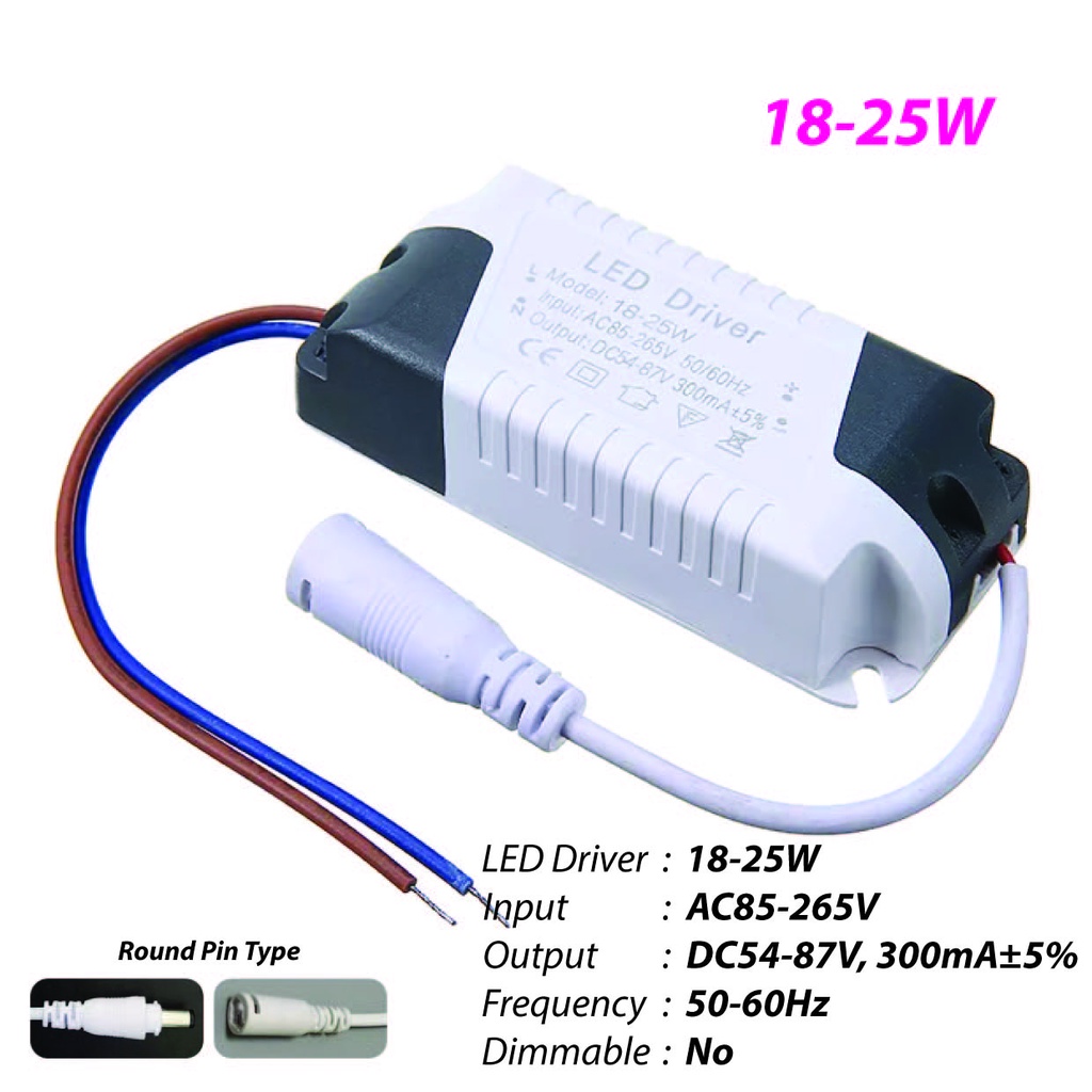 Led Driver Bekalan Kuasa 1W 3W 4-7W 8W 12W 18W 25W For Led Ceiling ...