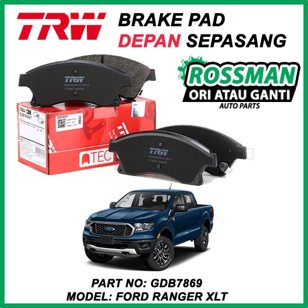 FORD RANGER T6 T7 XLT TRW FRONT BRAKE PAD [GDB7869] | Shopee Malaysia