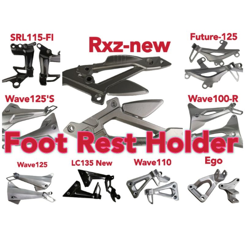 Rear Foot Rest Holder Footrest Bracket LC135 New Rxz New Wave110 ...