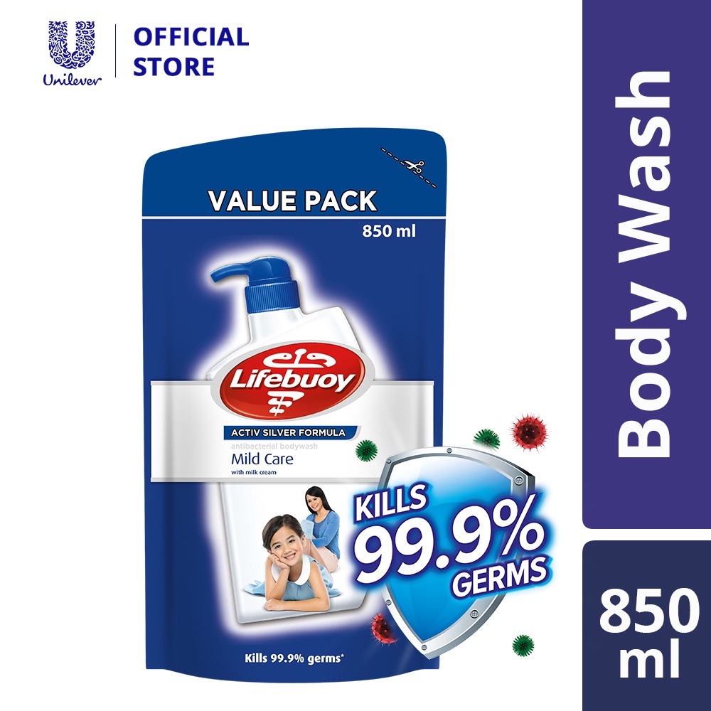 Lifebuoy Shower Gel Body Wash Refill 850ml Total 10 Cool Lemon Fresh ...