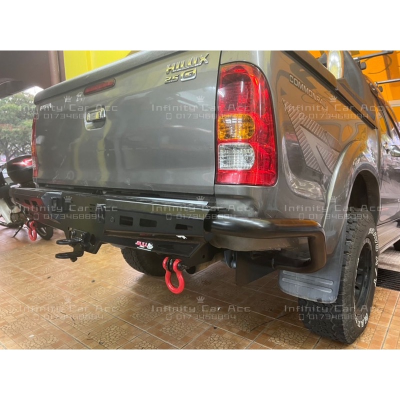 Toyota Hilux Vigo Vigo Champ Rear Bull Bar Bumper Bull4x4 V3 | Shopee ...