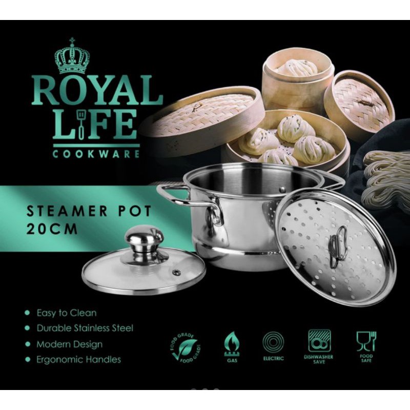 Long COOKING POT 20 CM GLASS LID | Shopee Malaysia