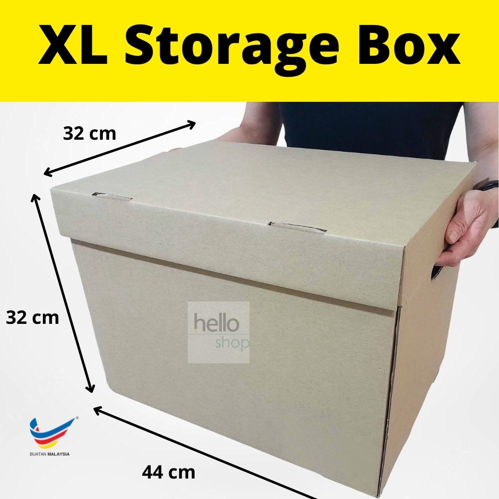 3 Pcs Extra Large Storage Moving Box Document Box Office Box - Kraft ...