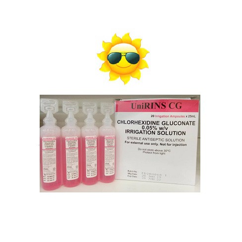 UNIRINS CHLORHEXIDINE 0.05% IRRIGATION (4X25ML) | Shopee Malaysia