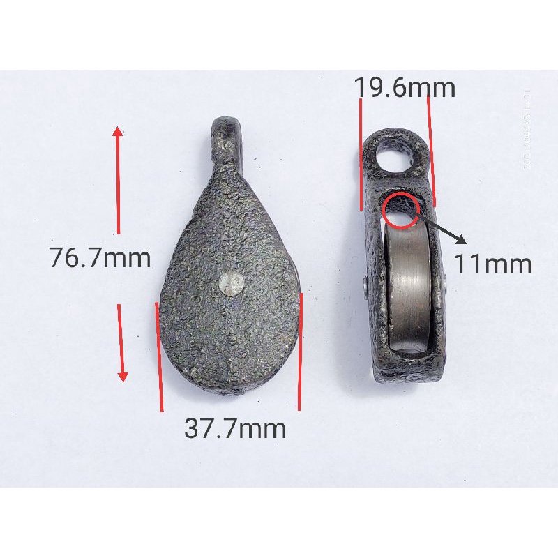Single Sheave Cast Iron Steel Pulley Bearing Lifting Block /Takal Besi ...