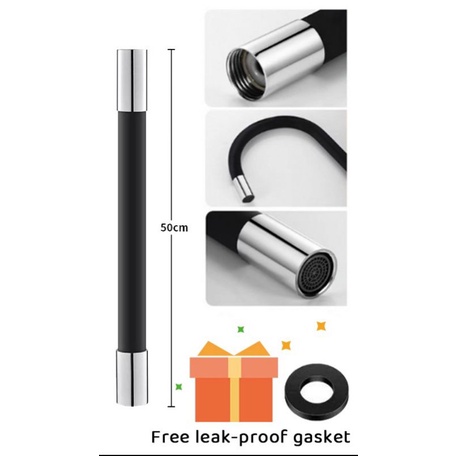 🏆🇲🇾 Flexible Hose Pipe Silicone Tube Kitchen Faucet Universal Interface ...