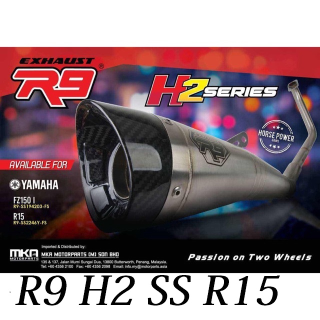 R9 YAMAHA R15 FULL SYSTEM EXHAUST PIPE H2 SS | Shopee Malaysia