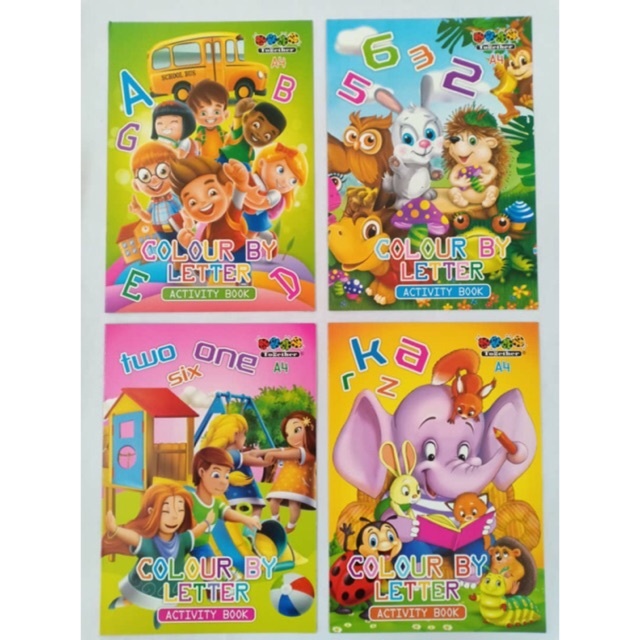 A4 Colour By Letter Activity Book | Shopee Malaysia