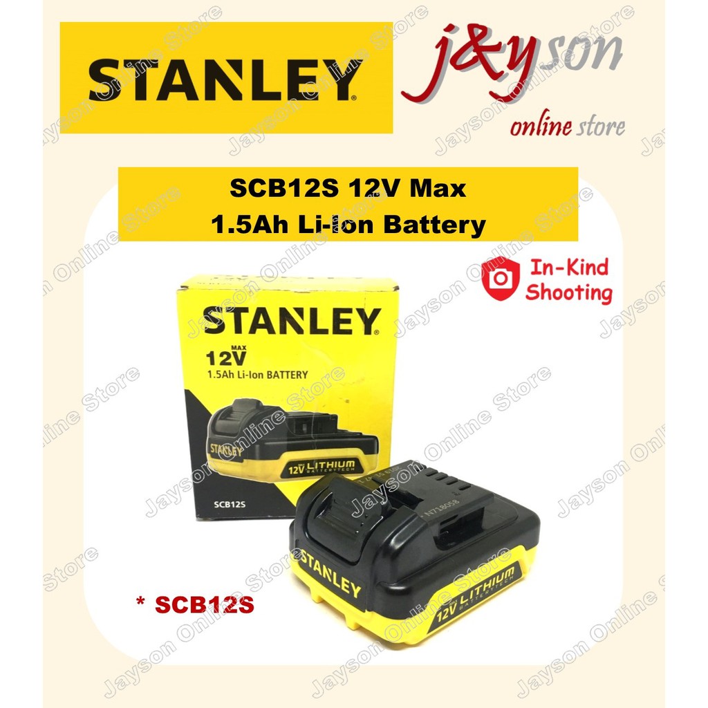 STANLEY Original SCB12S 1.5Ah Li-Ion Battery 12V Max For SCD12S2 ...