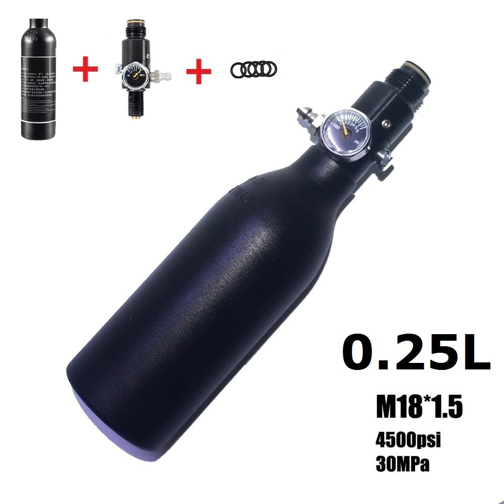0.5L HPA Pcp Tank Bottle Regulator Valve Paintball PCP Tank Cylinder ...