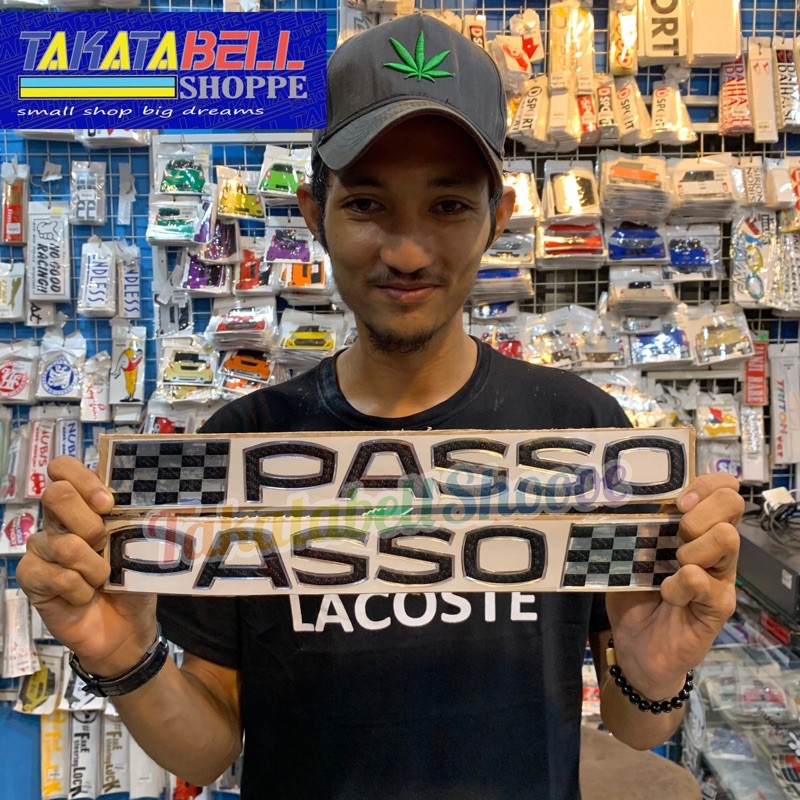 Emblem side passo/emblem pintu passo/toyota passo racy emblem/myvi ...