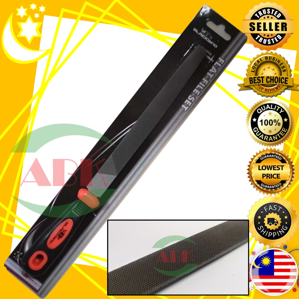 BLACKRINO BR2024 FLAT FILE SET KIKIR KAYU BESI (8") | Shopee Malaysia