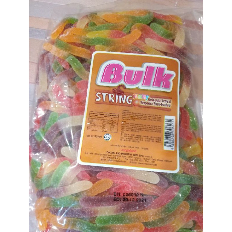 [Ready stock] Gummy string Gula kenyal cacing 250gram | Shopee Malaysia