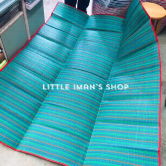 TIKAR PICNIC PLASTIK LIPAT 2 (3' x 5') & LIPAT 3 (4' x 6') | Shopee ...