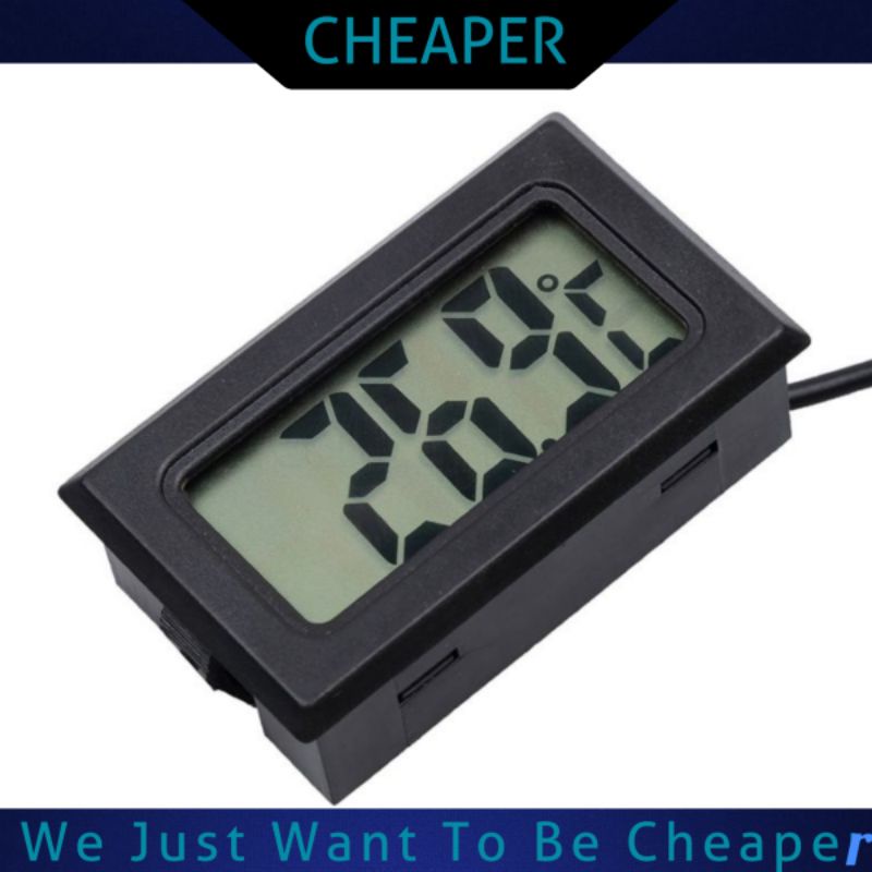 LCD Long Probe Digital Thermometer Hygrometer Fridge Freezer ...