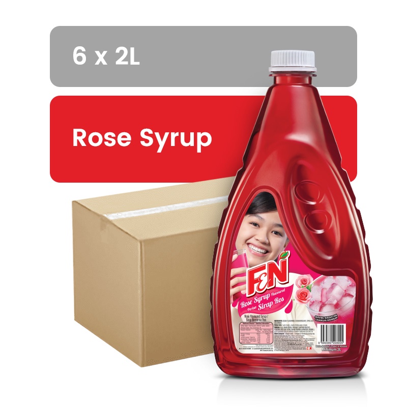 [Carotn of 6] F&N Rose Syrup Cordial 2L | Shopee Malaysia
