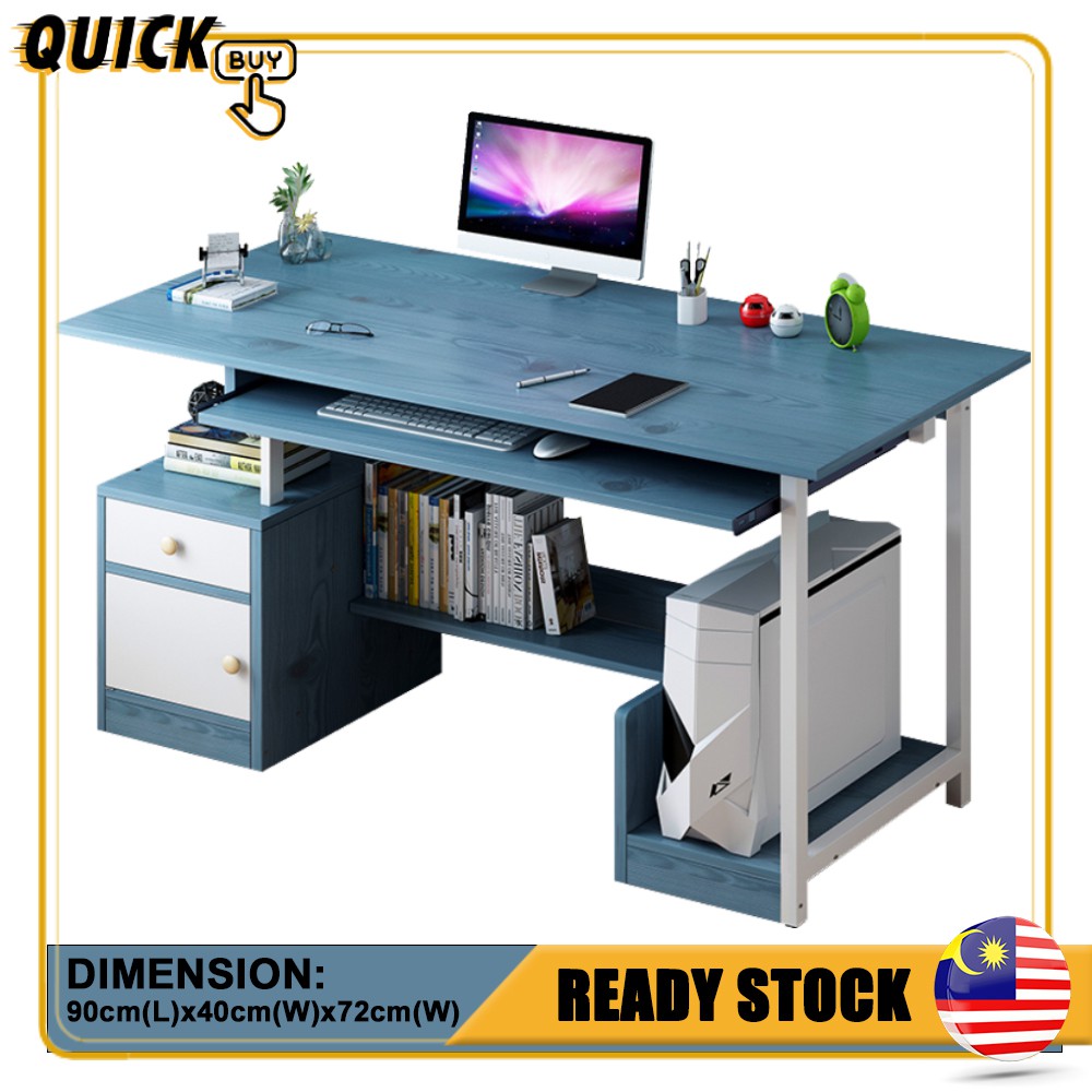 B2714 Multifunction Computer Desk Wood PC Table Study Table Working ...