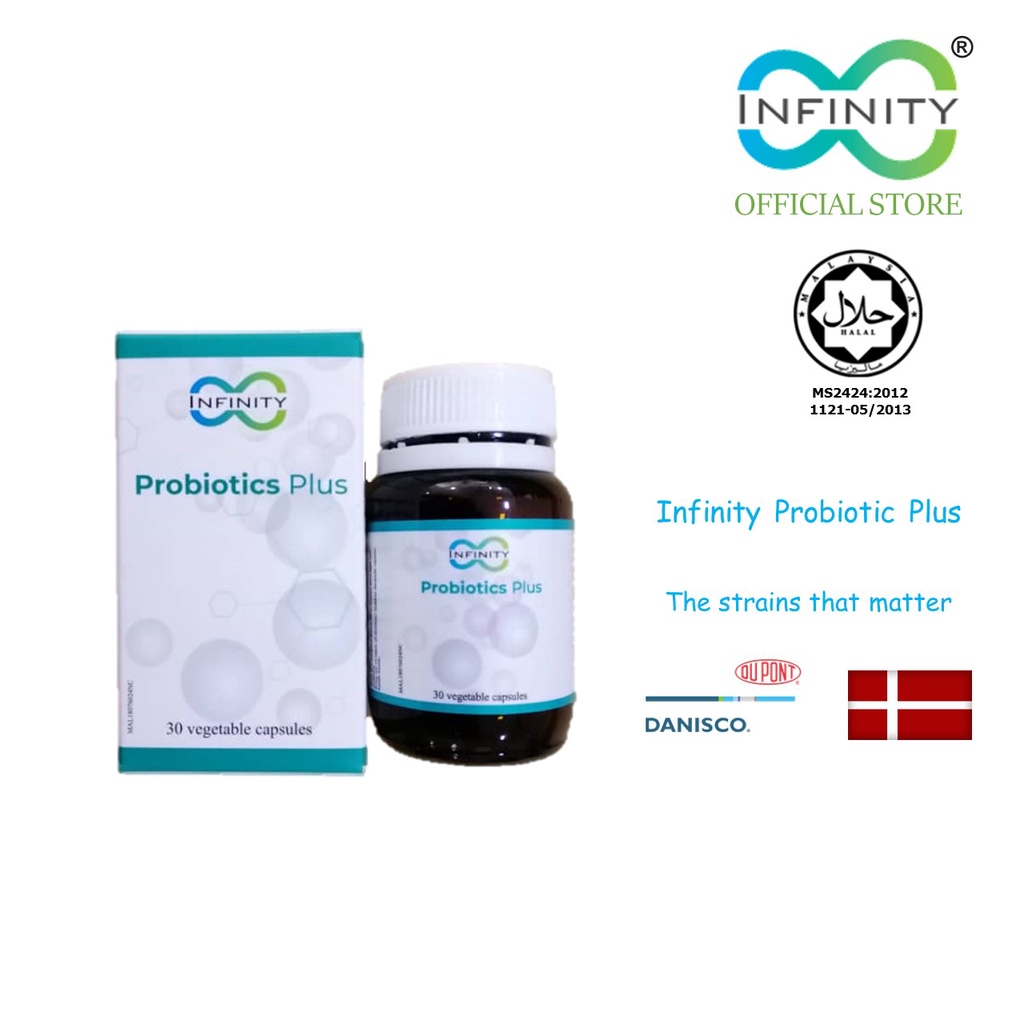 Infinity Probiotic Plus (30 vegetable capsules)[Halal, Imported ...