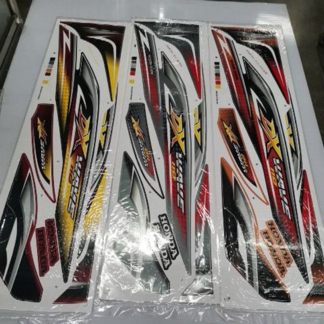 HONDA WAVE DX 110 (1) BODY STICKER | Shopee Malaysia