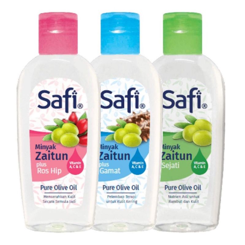 SAFI Minyak Zaitun Ros Hip/Gamat/Sejati 50ml/150ml/180ml | Shopee Malaysia