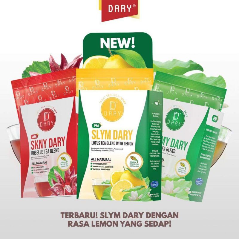DARY TEA SKNY & SLMY 💯% ORIGINAL HQ TEH KURUS DARY | Shopee Malaysia