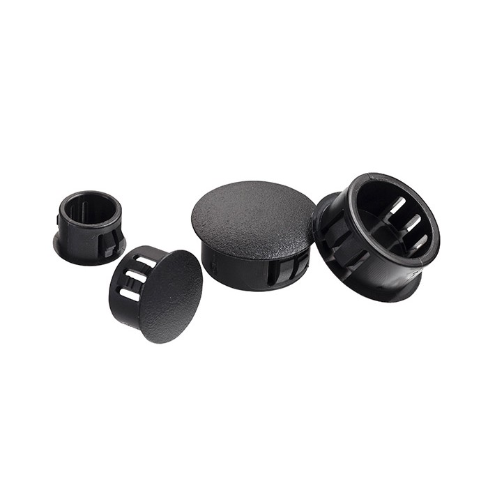 PVC Hole Plug Black Nylon PA66 22MM/ 25MM / 30MM Lobang bulat tutup ...
