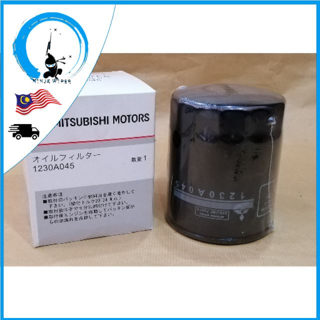 OIL FILTER MITSUBISHI TRITON KB4T 2.5 PAJERO SPORT (1230A045) | Shopee ...