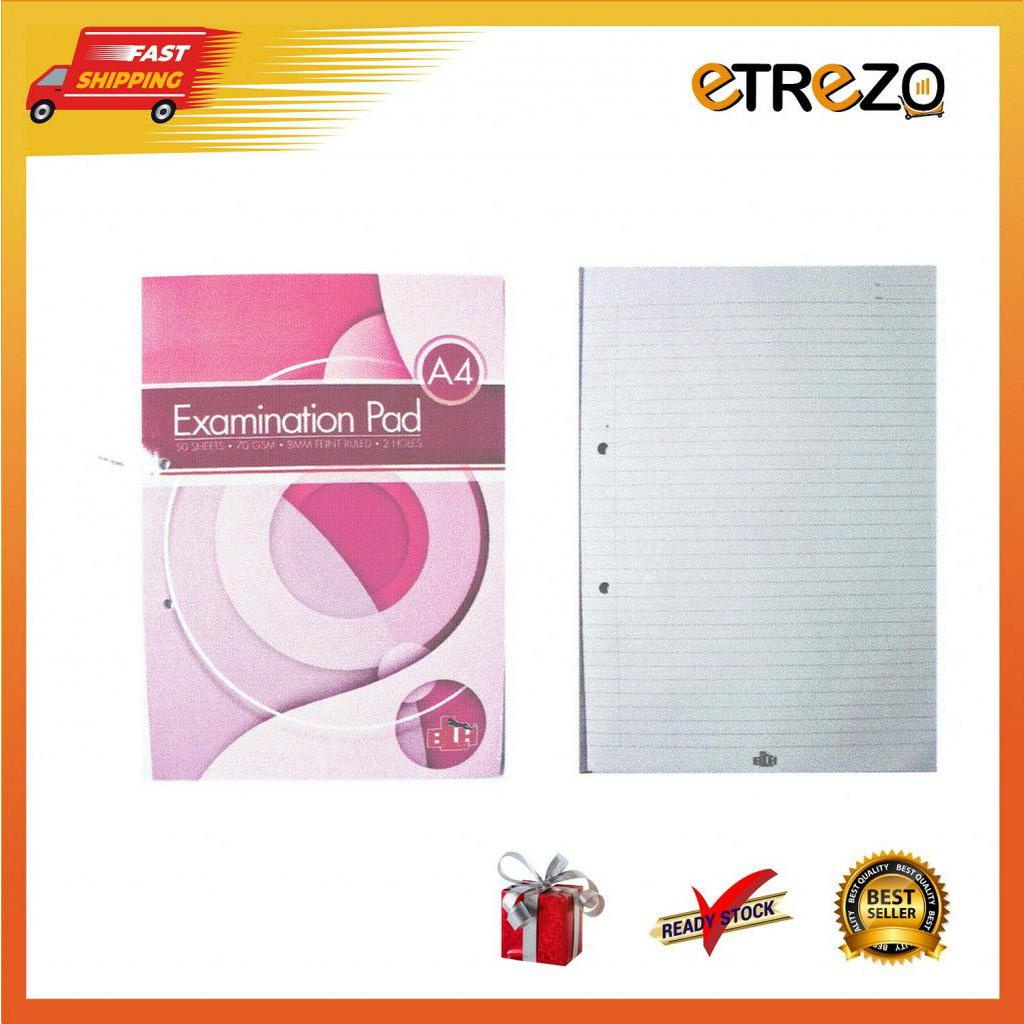 EXAMINATION PAD A4 (70gsm) 50 Sheets (Ready Stock) | Shopee Malaysia