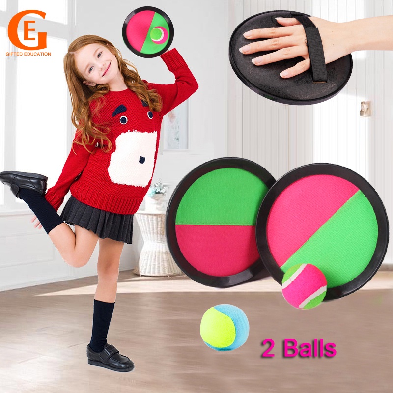 Kids Sucker Sticky Ball Toy Sucker Balls Set Throw and Catch Game ...