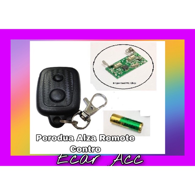 Perodua Alza Alarm Remote + Chip+ Bateri For Replacement | Shopee Malaysia