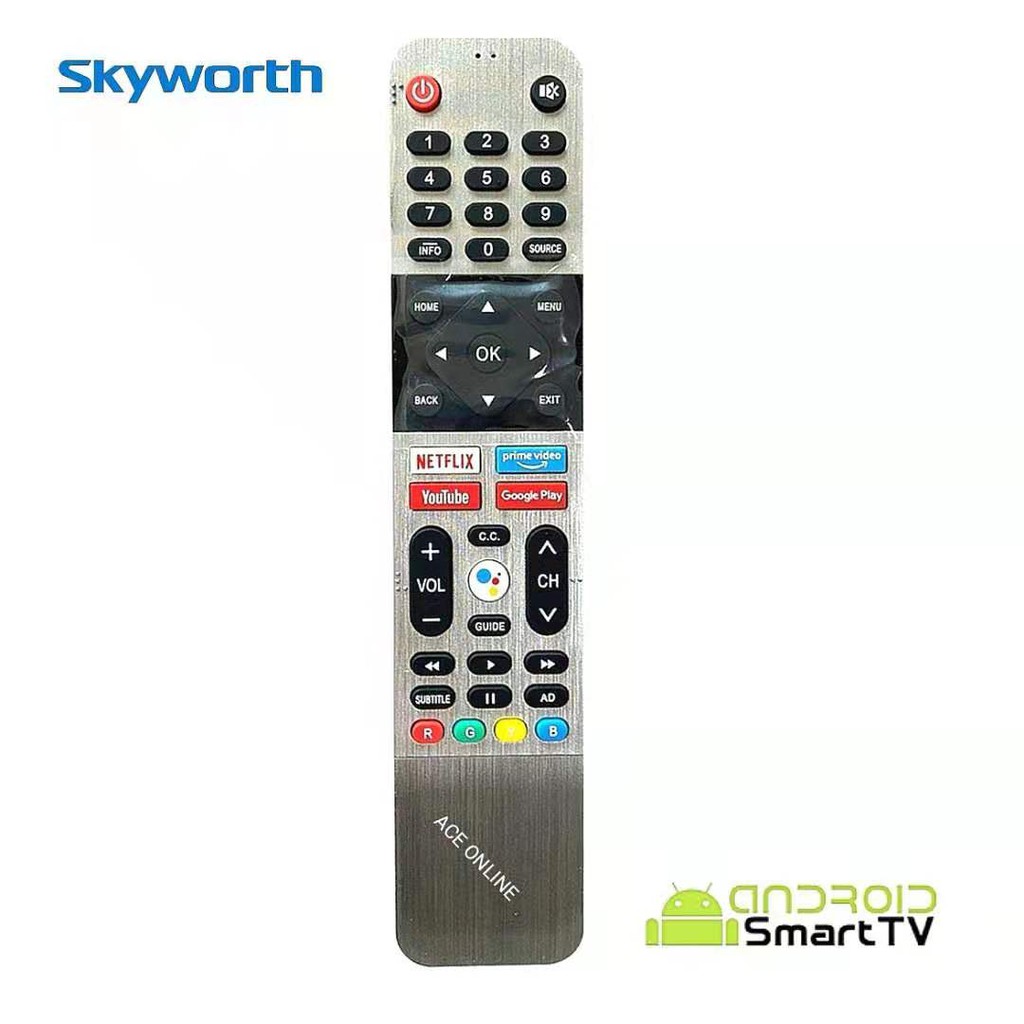 SKYWORTH ANDROID / SMART TV Remote Control 539C-268923-SW-V1 With ...
