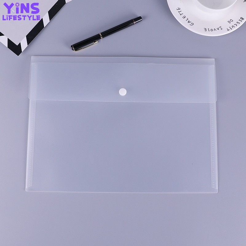 Yins. A4 Document File A4 Management File Simple Color Button Pocket ...