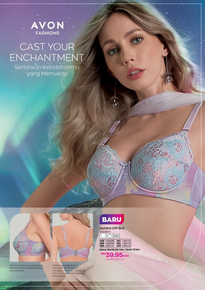 AVON Aurora Uw Bra (size 34b -42d) | Shopee Malaysia