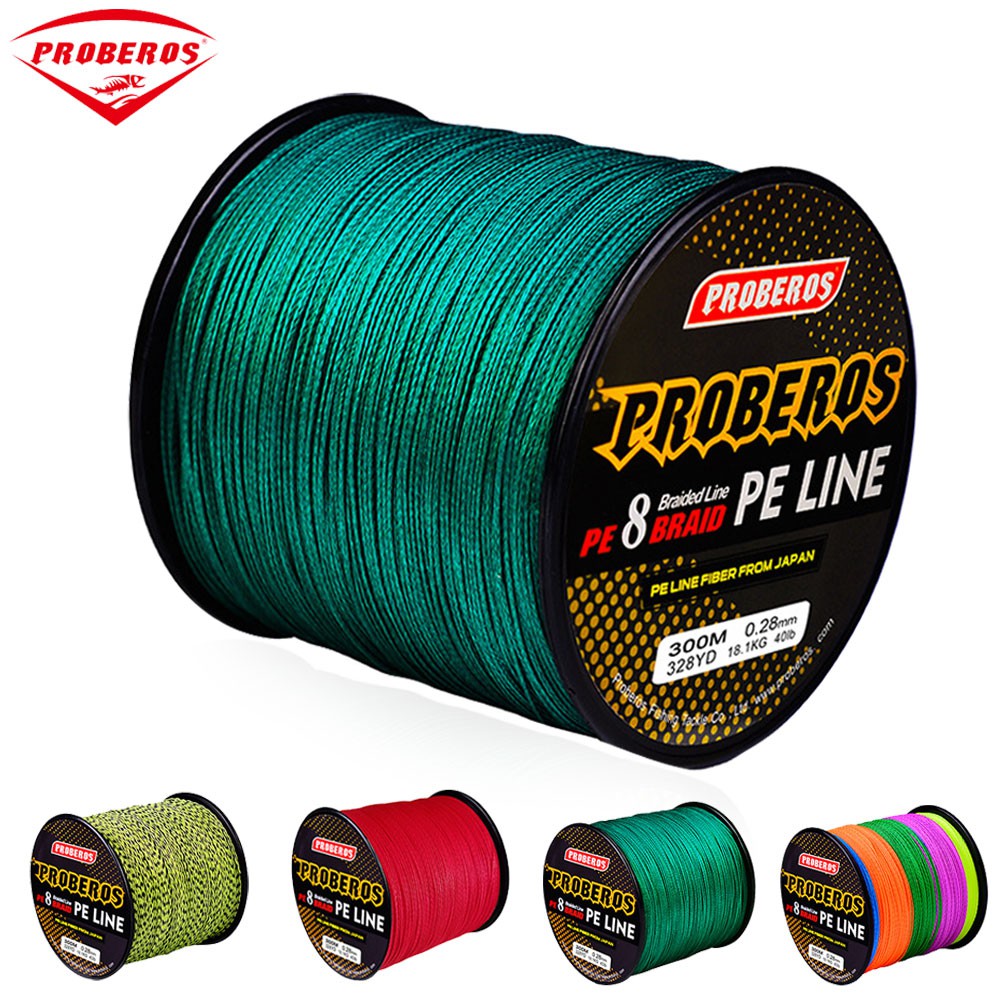 Fishing PROBEROS 500M 300M 8 Strands Braided Fishing Line Strong Tali ...