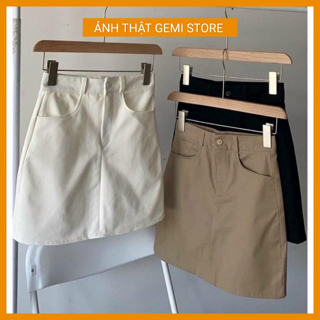 Gemi Women's KaKi Skirt A Bassic High Waist From Xinh MA506 | Shopee ...