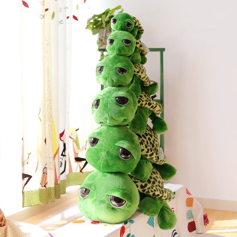Super cute big eye turtle doll to send children plush toys small turtle ...
