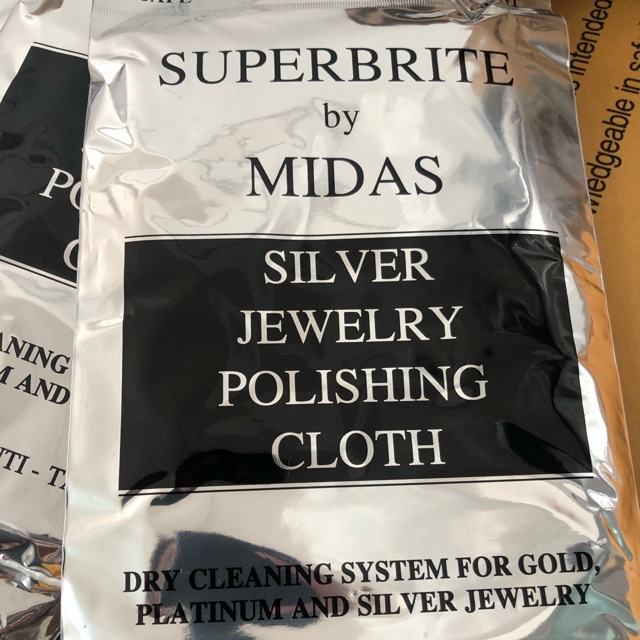 Superbrite Silver Jewelry Polishing Cloth 31 x 38cm - Microfiber fleece ...